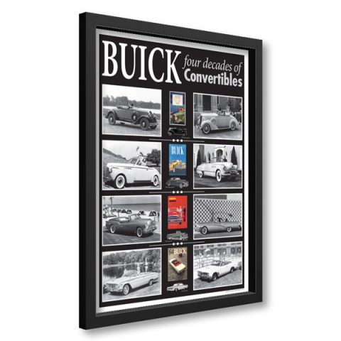 Framed Four Decades of Buick Convertibles Poster | NightShade Media, Inc.